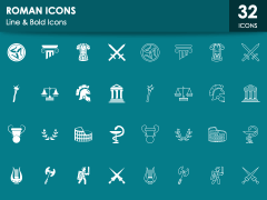 Roman Icons for PowerPoint and Google Slides - PPT Slides