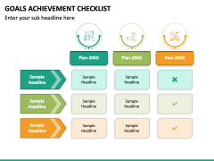 Goals Achievement Checklist PowerPoint Template - PPT Slides