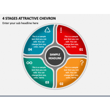 4 Stages Chevron PowerPoint Template - PPT Slides