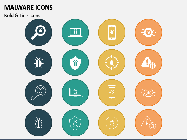 Malware Icons for PowerPoint and Google Slides - PPT Slides