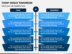 Today Versus Tomorrow PowerPoint and Google Slides Template - PPT Slides