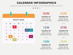 Calendar Infographics for PowerPoint and Google Slides