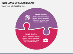 Two Level Circular Jigsaw for PowerPoint and Google Slides - PPT Slides