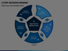5 Step Decision Making Process PowerPoint and Google Slides Template ...