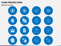 Filing Process Icons for PowerPoint and Google Slides - PPT Slides