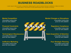 Business Roadblocks PowerPoint Template and Google Slides Theme - PPT ...