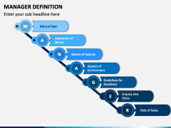 Manager Definition PowerPoint Template - PPT Slides