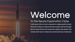 Space Exploration Class PowerPoint and Google Slides Template - PPT Slides