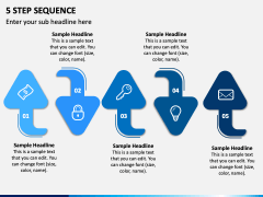 5 Step Sequence PowerPoint Template - PPT Slides