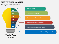 Tips to Work Smarter PowerPoint and Google Slides Template - PPT Slides