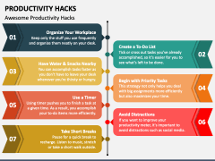 Productivity Hacks PowerPoint and Google Slides Template - PPT Slides