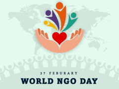 Free - World NGO Day PowerPoint Template and Google Slides Theme
