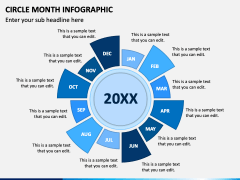 Circle Month Infographic for PowerPoint and Google Slides - PPT Slides