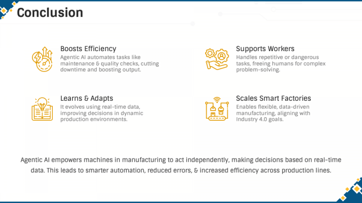Agentic AI in Manufacturing PowerPoint and Google Slides Template - PPT ...