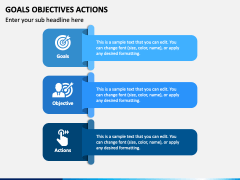Goals Objectives Actions PowerPoint and Google Slides Template - PPT Slides