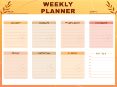 Weekly Schedule PowerPoint and Google Slides Template - PPT Slides