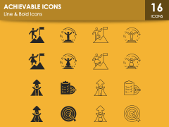 Achievable Icons for PowerPoint and Google Slides - PPT Slides