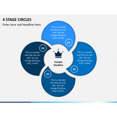 Free 4 Stage Circles PowerPoint Template - PPT Slides