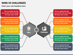 Wins Vs Challenges PowerPoint and Google Slides Template - PPT Slides