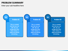 Problem Summary PowerPoint and Google Slides Template - PPT Slides