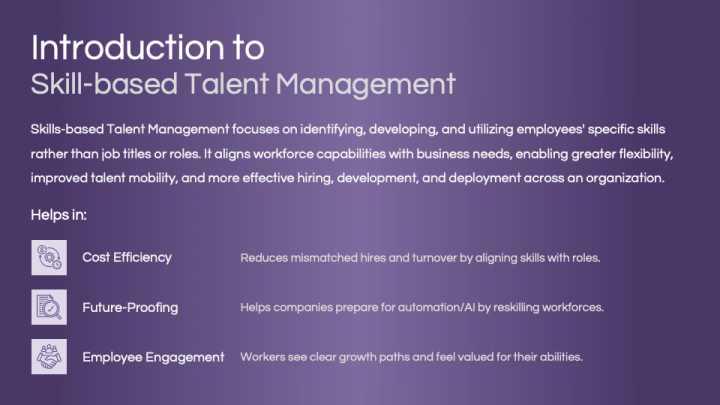 Skill-Based Talent Management PowerPoint and Google Slides Template - PPT Slides