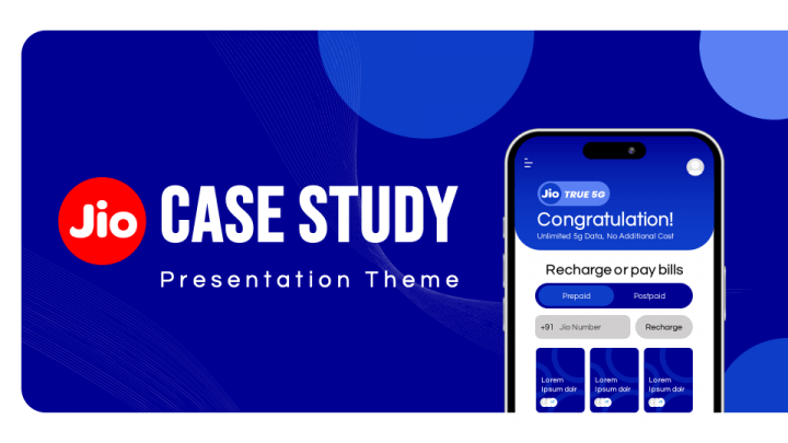 Free - Jio Case Study Presentation for PowerPoint and Google Slides - PPT Slides