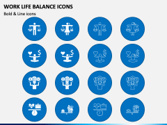 Work Life Balance Icons for PowerPoint and Google Slides - PPT Slides