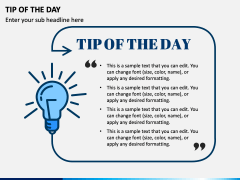 Tip of The Day PowerPoint and Google Slides Template - PPT Slides