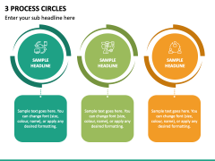 3 Process Circles PowerPoint Template - PPT Slides