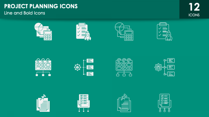 Project Planning Icons for PowerPoint and Google Slides