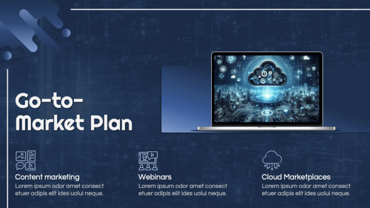 Cloud Computing Business Plan PowerPoint and Google Slides Template - PPT Slides