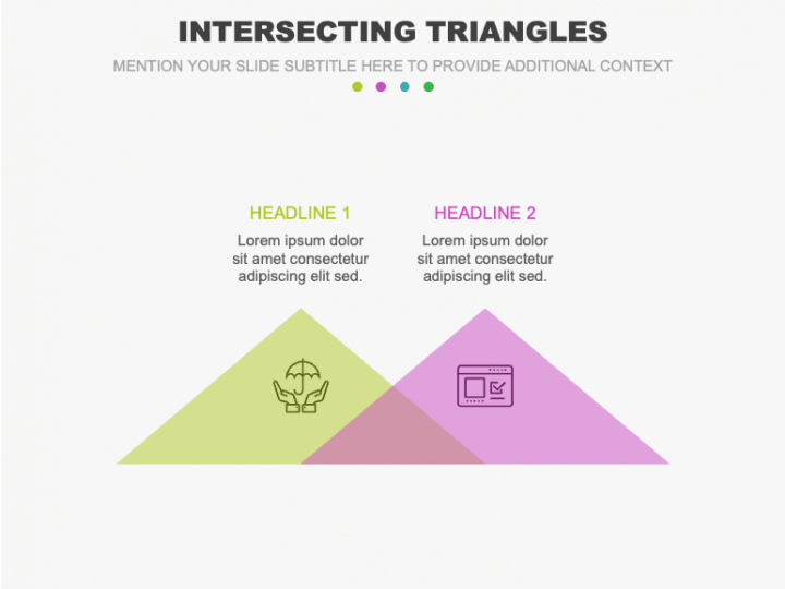Intersecting Triangles PowerPoint and Google Slides Template - PPT Slides