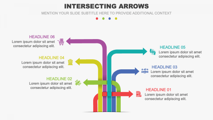 Intersecting Arrows for PowerPoint and Google Slides - PPT Slides