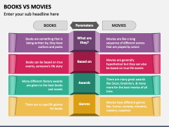 Books Vs Movies PowerPoint and Google Slides Template - PPT Slides