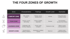 The Four Zones of Growth PowerPoint and Google Slides Template - PPT Slides