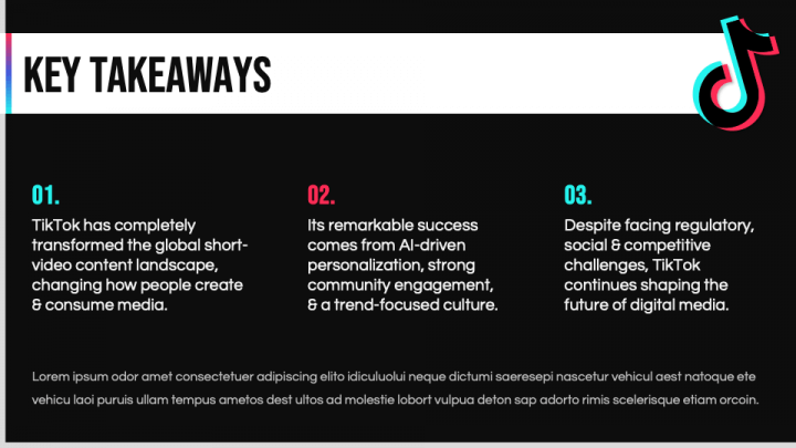 Free - Tiktok Case Study PowerPoint and Google Slides Template - PPT Slides