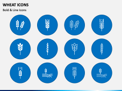 Wheat Icons for PowerPoint and Google Slides - PPT Slides