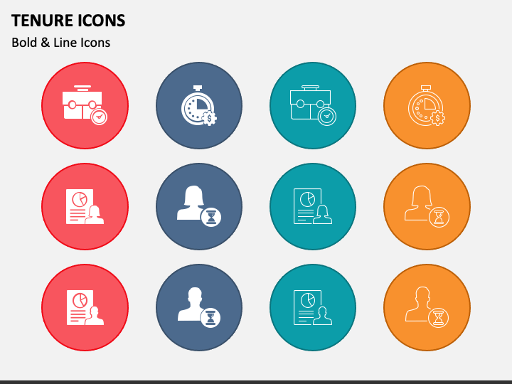 Tenure Icons for PowerPoint and Google Slides - PPT Slides