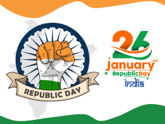 Free Republic Day of India PowerPoint Template and Google Slides Theme