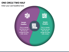 One Circle Two Half PowerPoint Template - PPT Slides