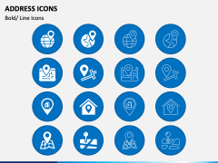 Address Icons for PowerPoint and Google Slides - PPT Slides