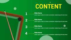 Free - Billiards Theme for PowerPoint and Google Slides - PPT Slides