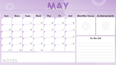 May Planner PowerPoint and Google Slides Template - PPT Slides