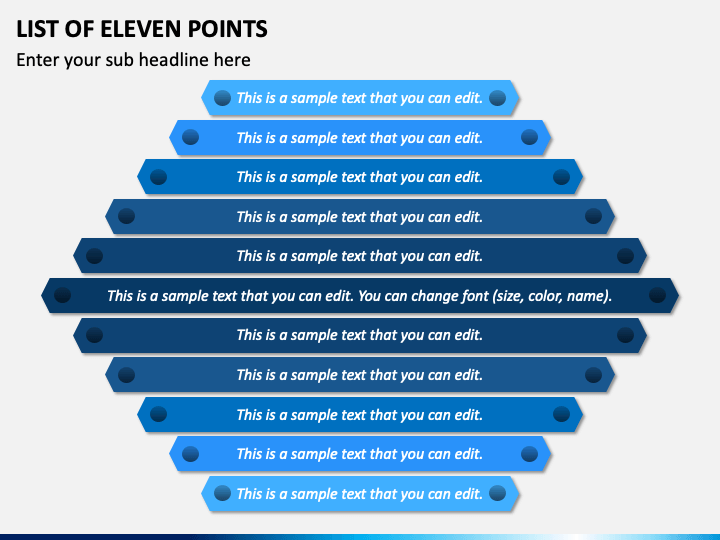 List of Eleven Points PowerPoint Template and Google Slides Theme