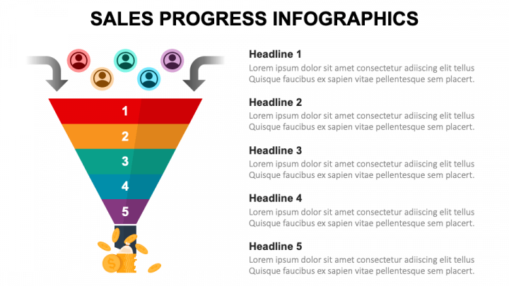 Sales Progress Infographics for PowerPoint and Google Slides Template ...
