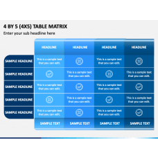 PowerPoint 4x6 Table Matrix