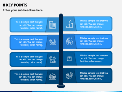 8 Key Points PowerPoint Presentation Slides - PPT Template