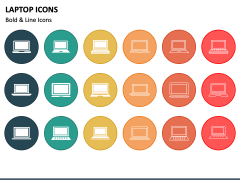 Laptop Icons for PowerPoint and Google Slides - PPT Slides
