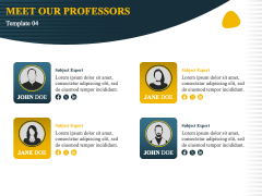 Free - Meet Our Professors PowerPoint Template and Google Slides Theme