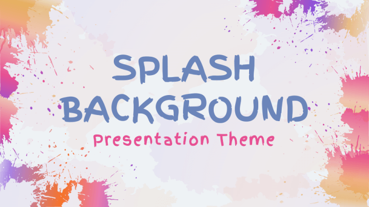 Free - Splash Background Theme for PowerPoint and Google Slides - PPT ...